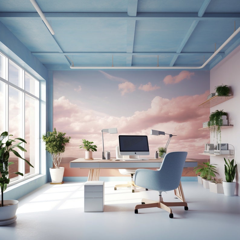 Clean Office Virtual Background - Etsy