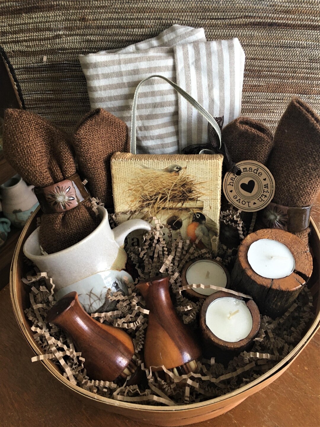 Rustic Cottage Core Themed Gift Basket Gifts for Him Housewarming ...