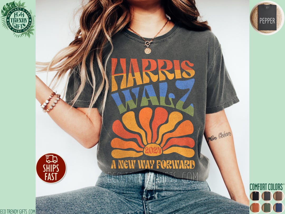 Harris Walz 2024 Shirt, Vintage Kamala Harris Tee, A New Way Forward ...