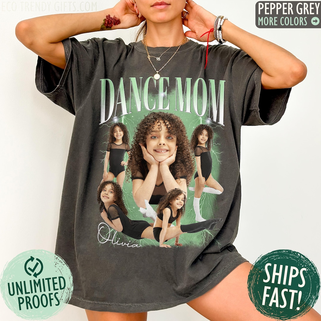 Comfort Colors Custom Dance Mom Shirt, Personalized Name Dance Mom T ...