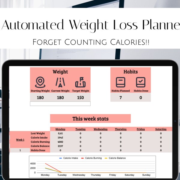 Calorie Tracker - Etsy