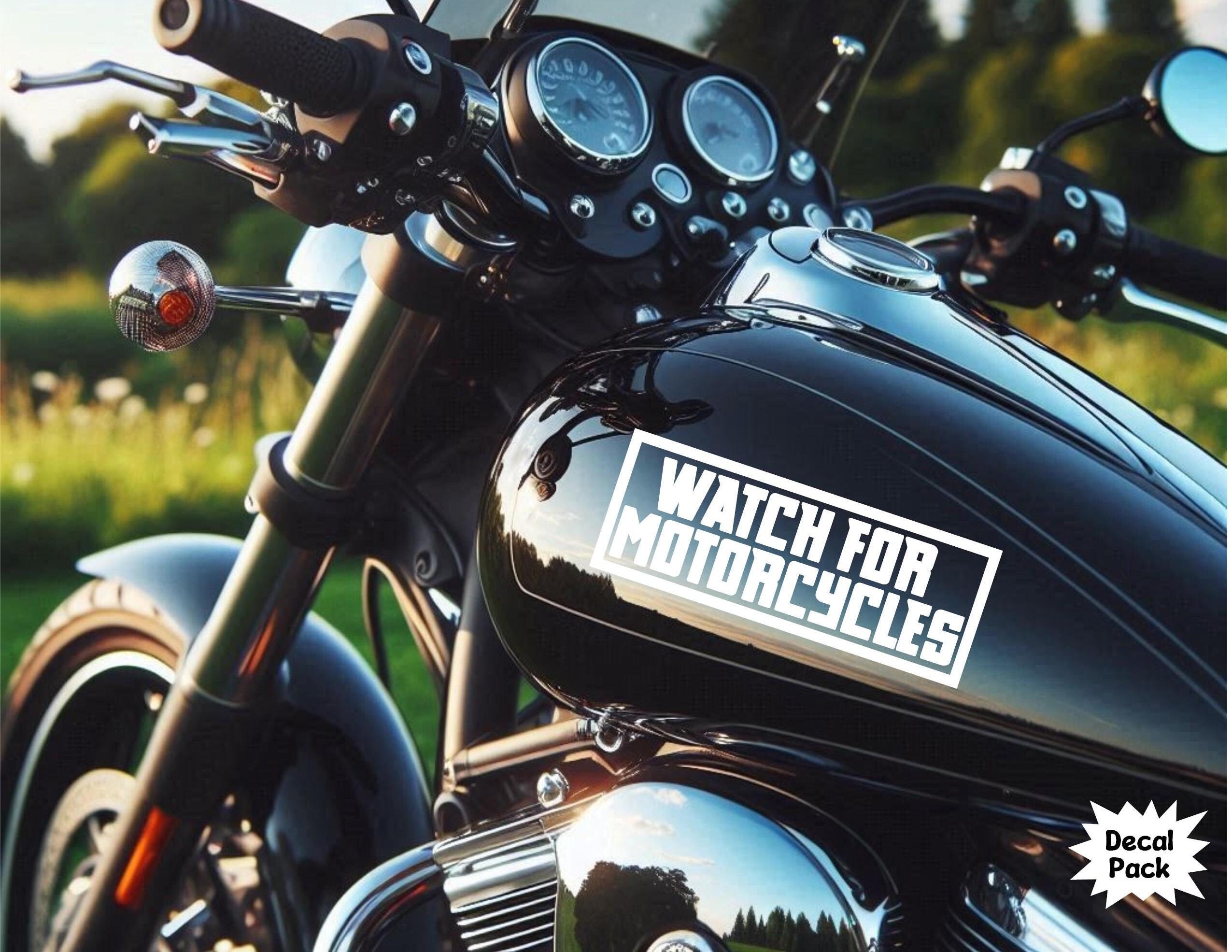 Motorcycle Awareness Vinyl Decal | Bike Safety | Watch for Motorcycles ...