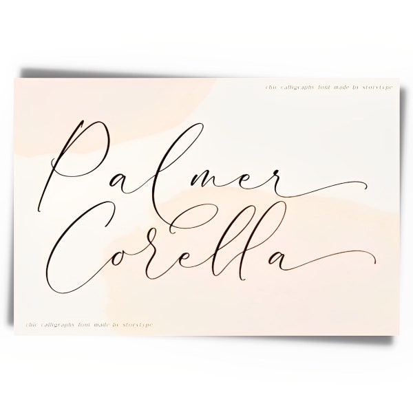 Palmer Cursive Font - Etsy