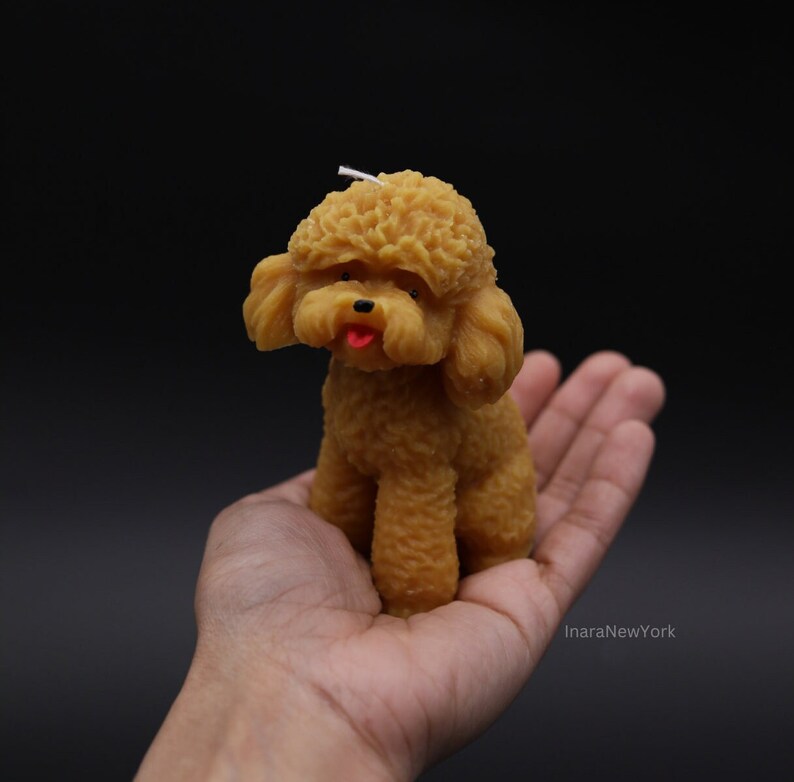 Free Shipping Poodle Dog Shaped Sculptural Housewarming Candle birthday ...