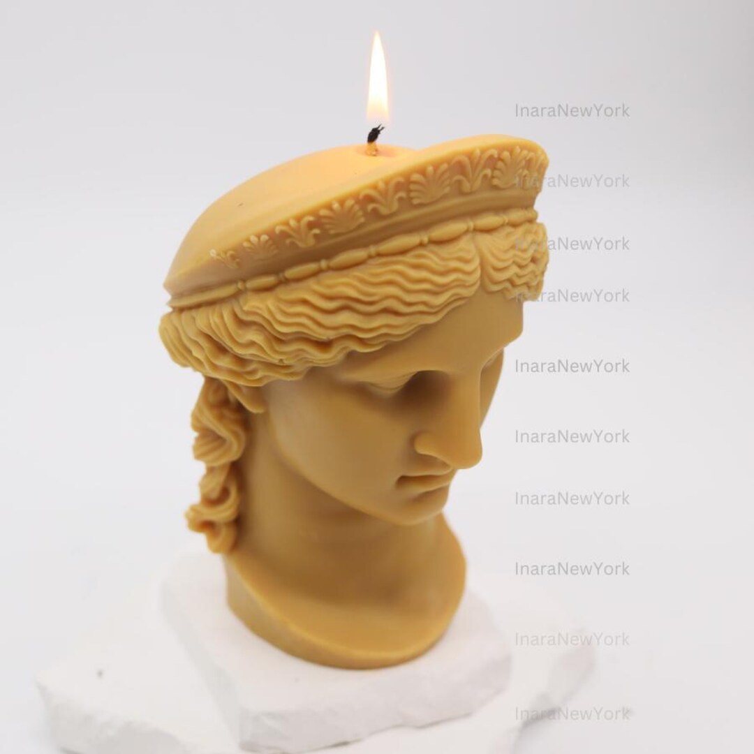 Hera Bust Candle | Sculptural Candle | Handmade Candle | Aesthetic ...