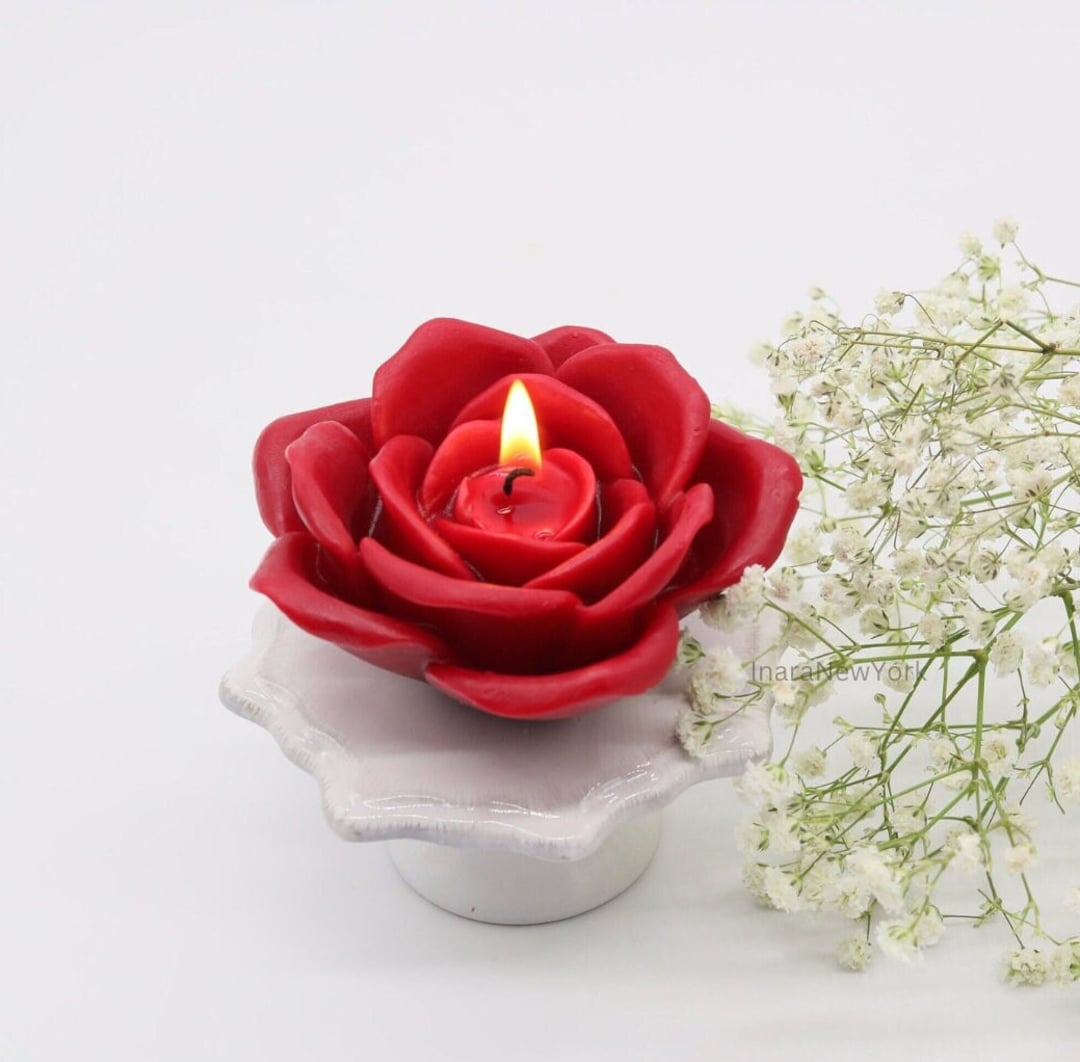 Flower Shaped Candle | Home Décor | Sculptural Candle | Housewarming ...