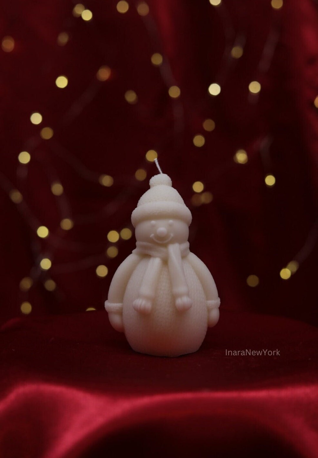 Free Shipping Snowman Candle Christmas Décor - Etsy