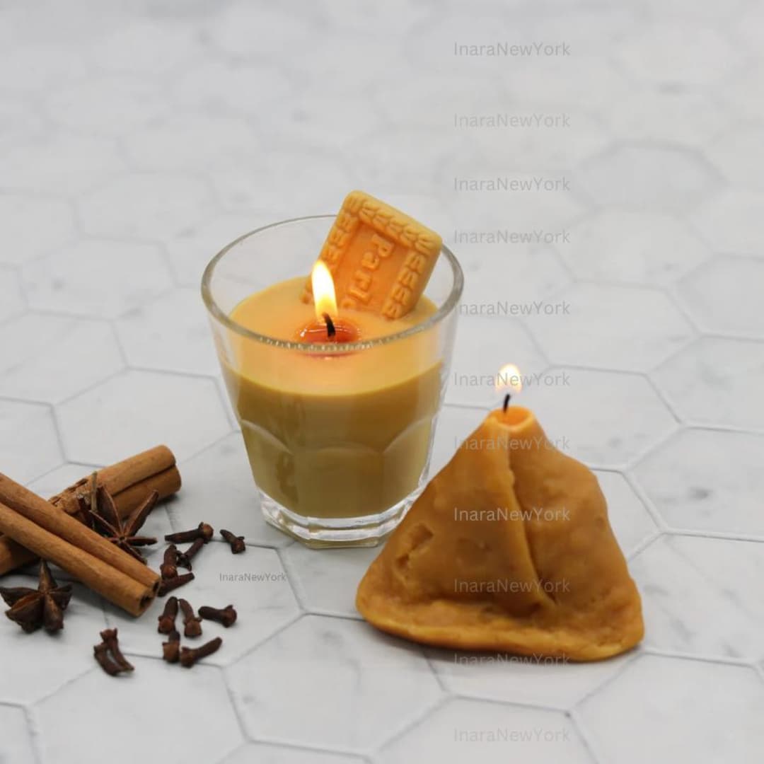 Chai Candle | Chai Samosa| Holi Gift | Indian Décor | Indian Candle ...