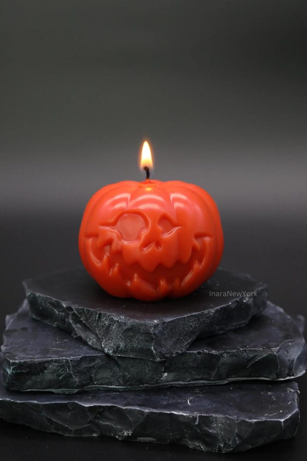 Pumpkin Scary Candle Halloween Décor Fall Candle Sculptural Candle ...