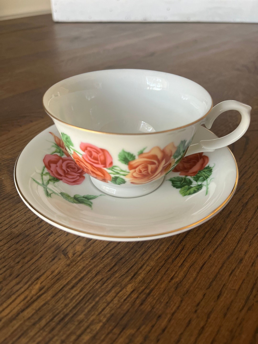 1991 Avon June Rose Teacup With Saucer - Etsy