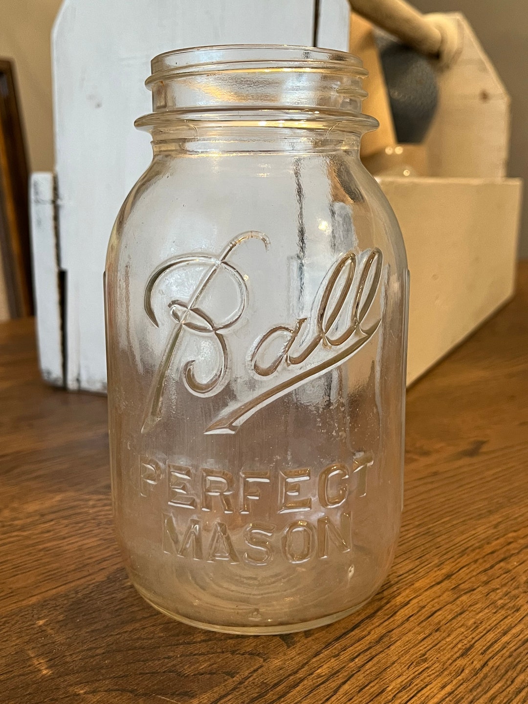 1933-1960 Ball Mason Jar, Vintage Mason Jar, Vintage Ball Jar, Glass ...