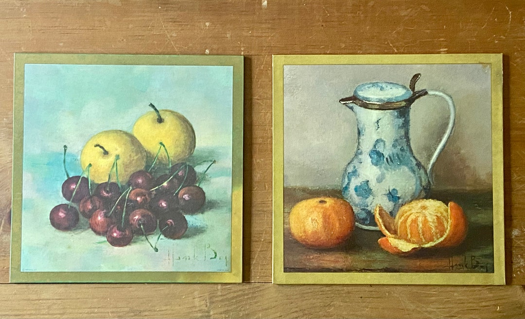 Vintage Hank Bos Lithium Still Life Art Prints 1959 Set of 2 - Etsy