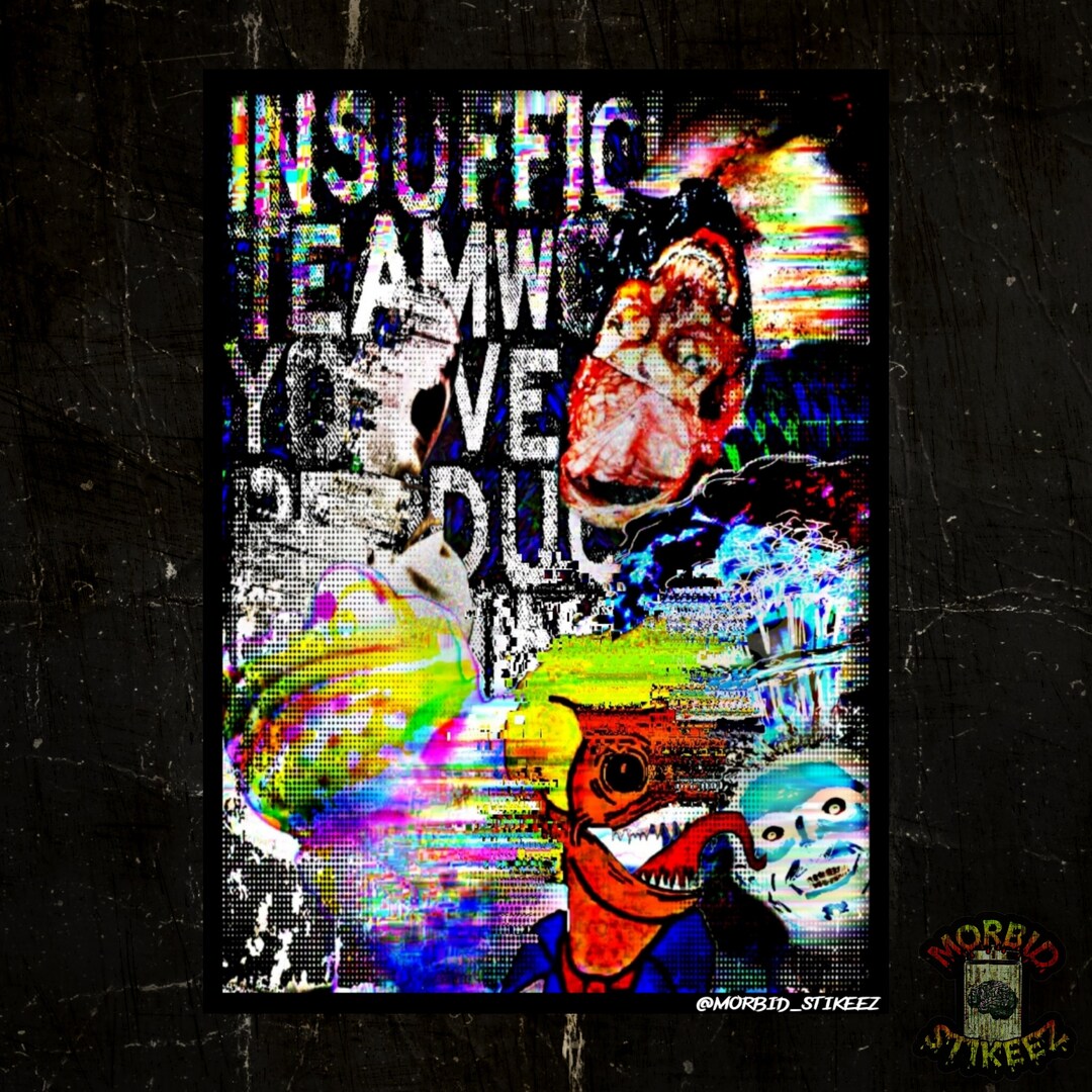 INSUFFICIENT TEAMWORK zero Point Massacre Original Horror Sticker - Etsy