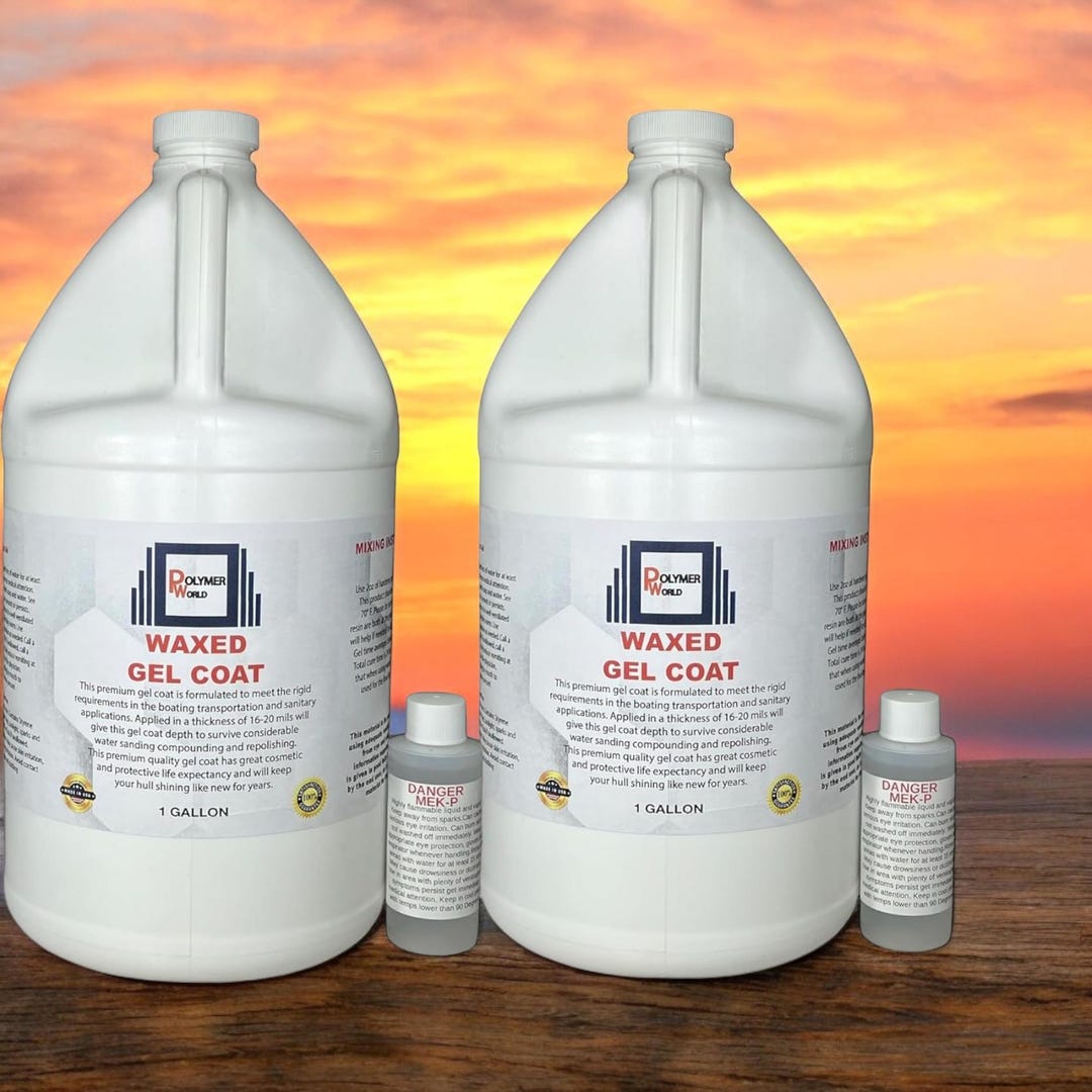 White Gelcoat Wax 2 Gallon - Isophthalic NPG Gel Coat, Fiberglass ...