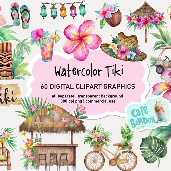Luau Clipart - Etsy