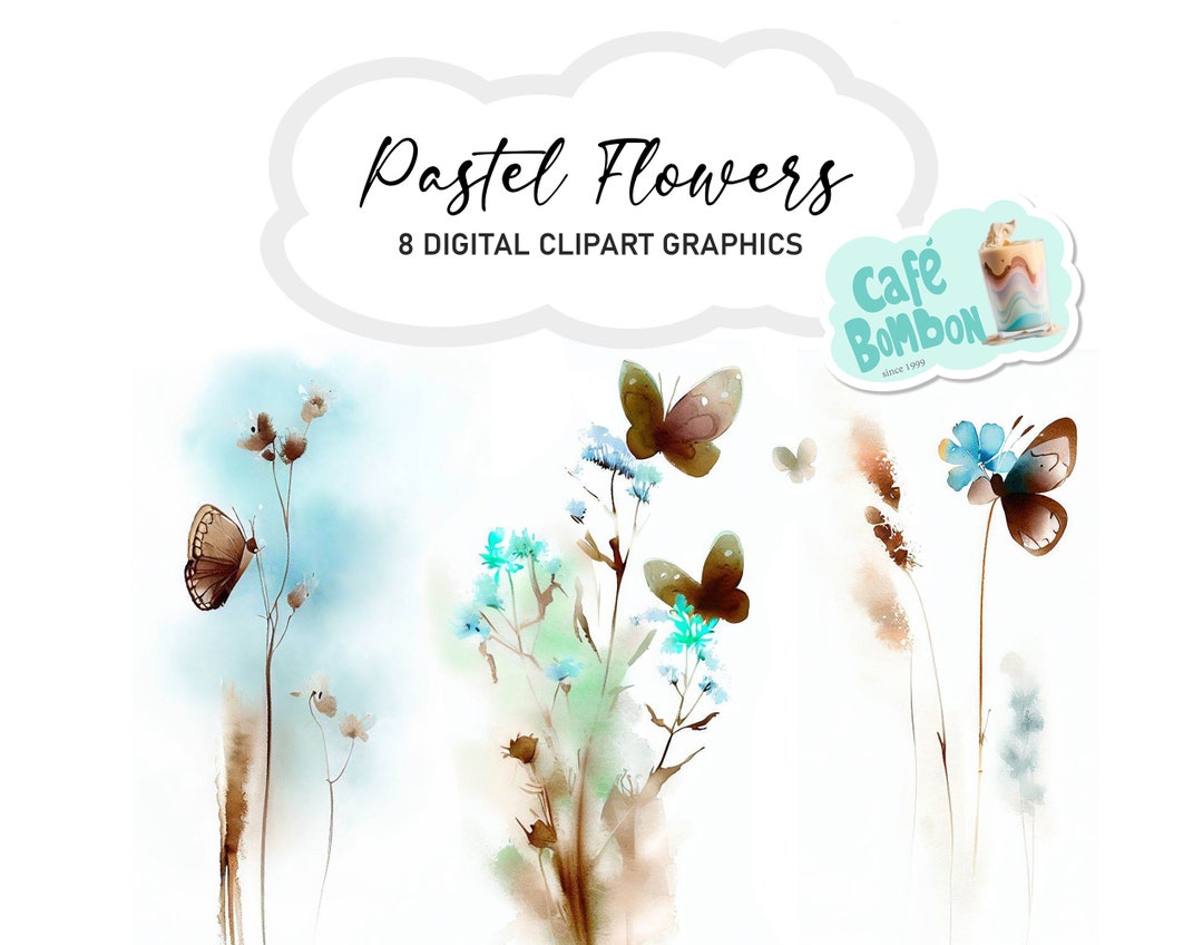 Watercolor Flowers Clipart | Digital Floral Clipart - Flora Watercolor ...