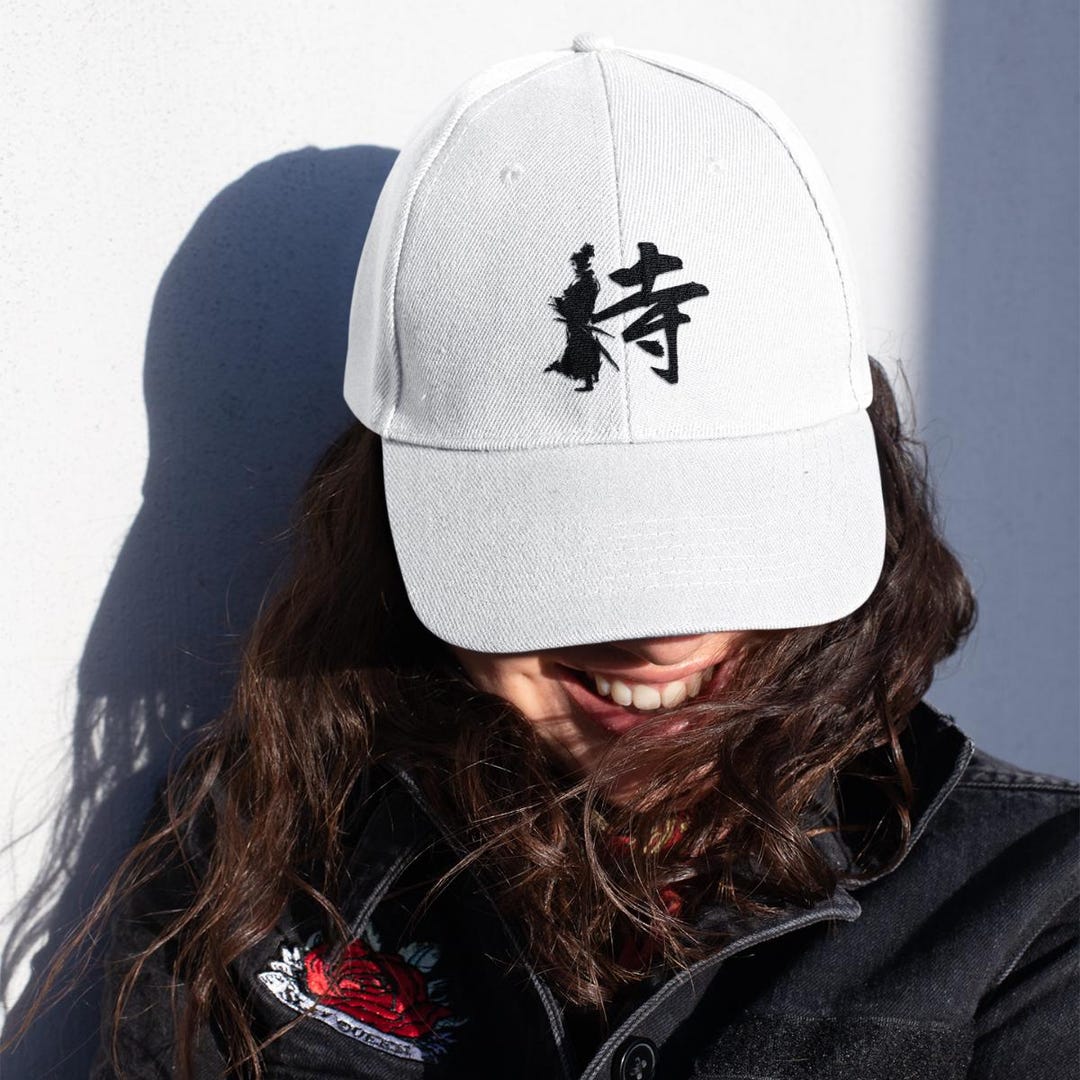 Samurai Kanji Baseball Cap - Japanese Streetwear, Tokyo Style, Y2K ...