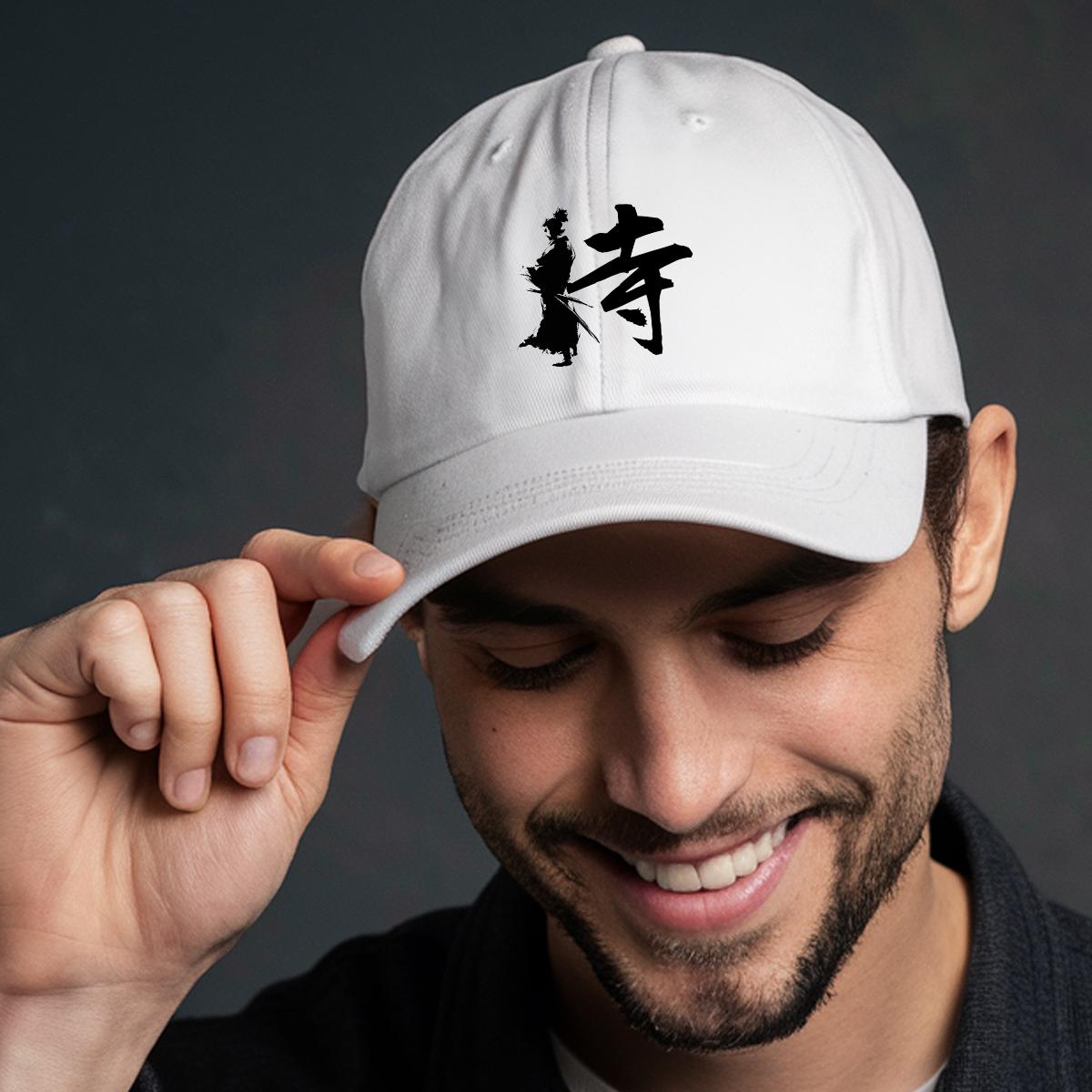 Samurai Kanji Baseball Cap - Japanese Streetwear, Tokyo Style, Y2K ...