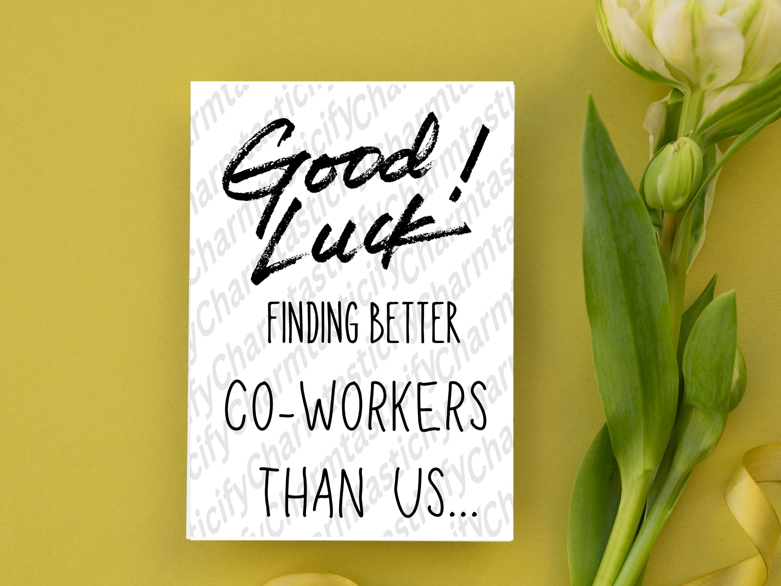 Good Luck Card | Funny Farewell Card | Printable Card | Goodbye Card ...