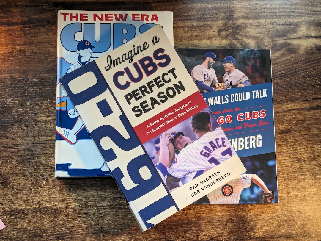 3pk CHICAGO CUBS Book Lot Set New Era 1941-1985, Perfect Season, If ...