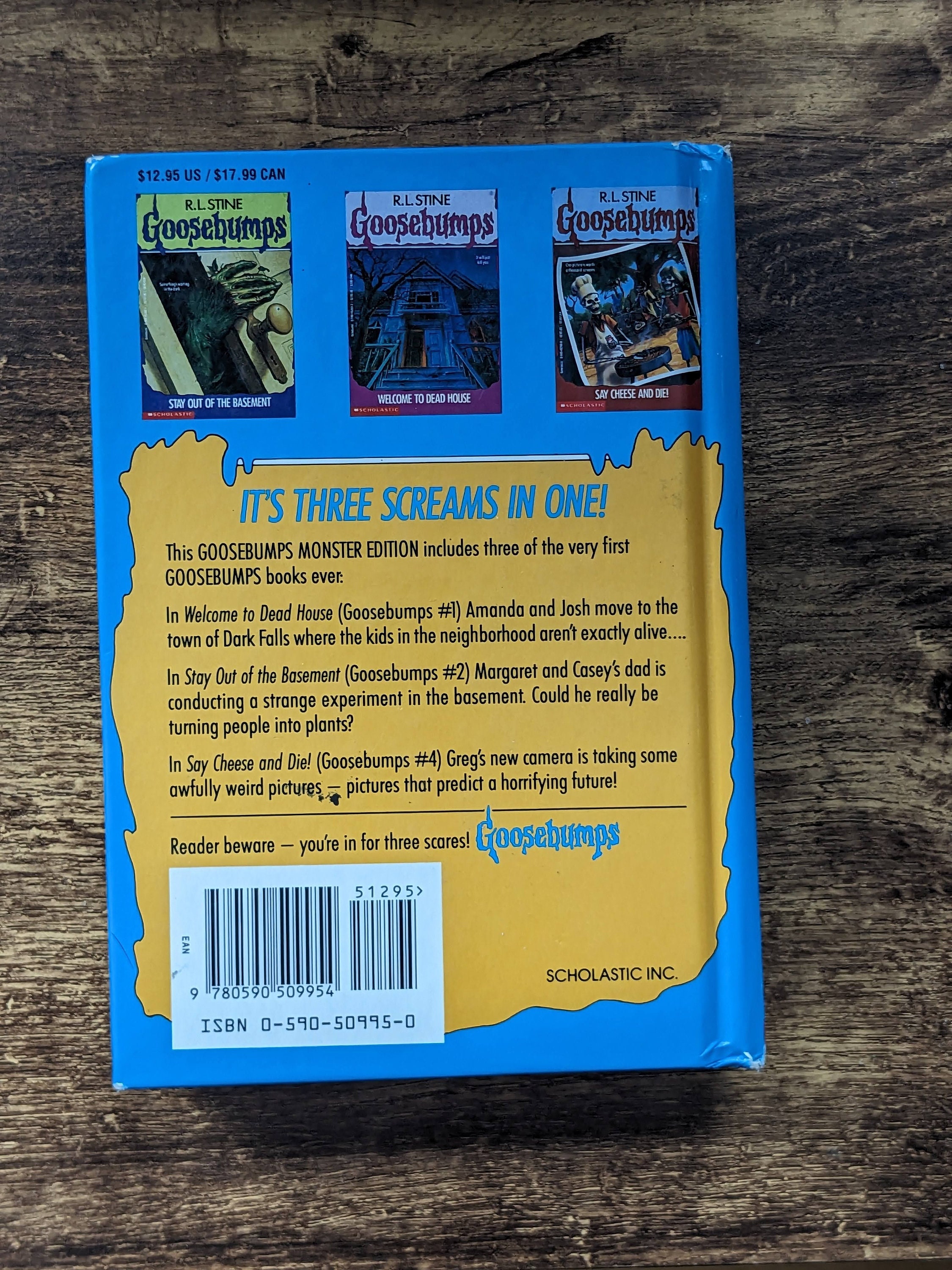 GOOSEBUMPS MONSTER EDITION Rare Hardcover Anthology by R.L. - Etsy