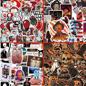HORROR MOVIE, SATAN, Etc Sticker Packs - Vintage Style Decal Stickers ...
