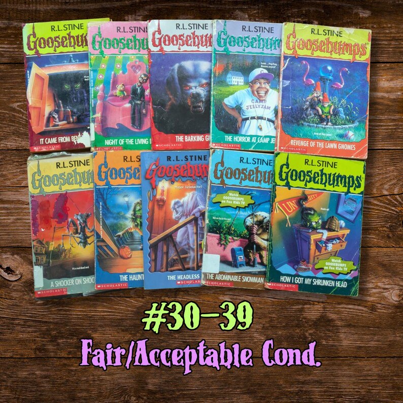 FULL GOOSEBUMPS COLLECTION Vintage 62 Book Library, Full R.L. Stine ...
