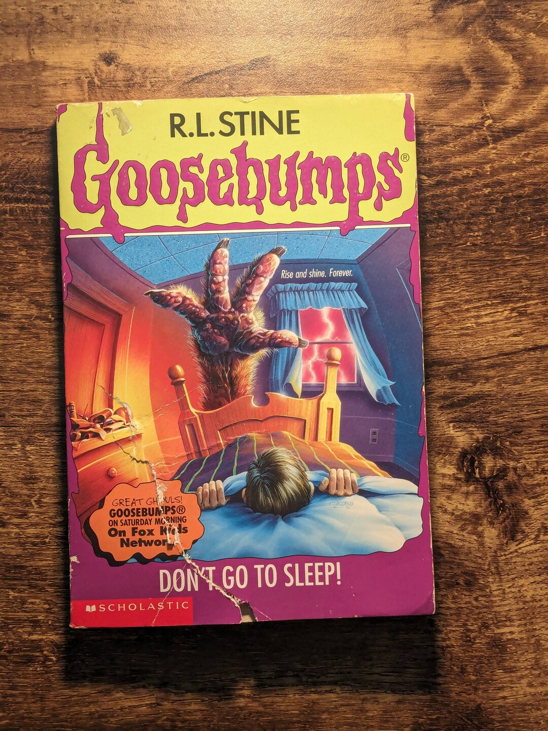 DONT Go to SLEEP Vintage GOOSEBUMPS W/ Rare Bookmark & Trading Cards ...
