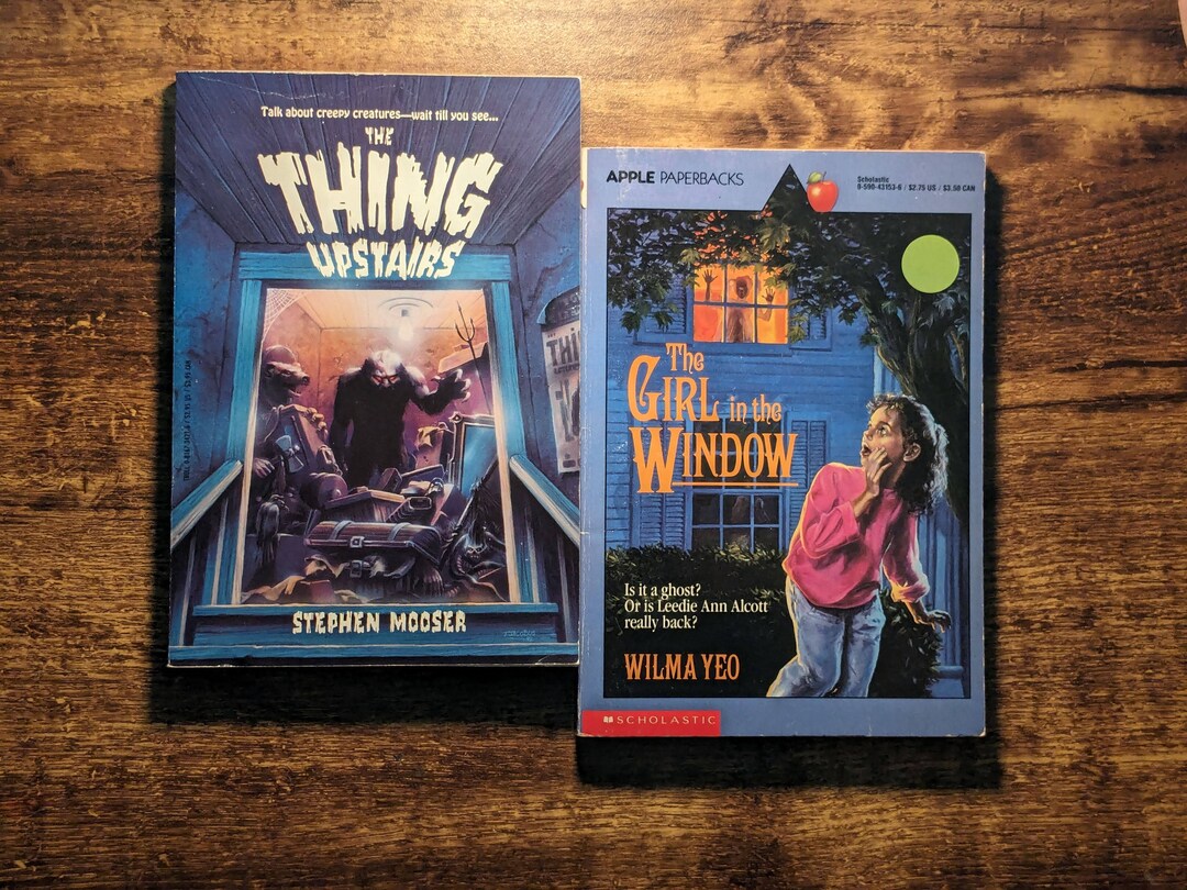 2pk VINTAGE CHILDRENS HORROR Book Set, Retro Spooky Chapter Book ...