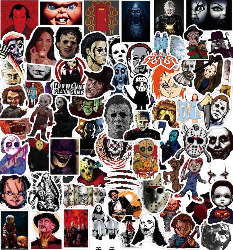 HORROR MOVIE, SATAN, Etc Sticker Packs Vintage Style Decal Stickers ...