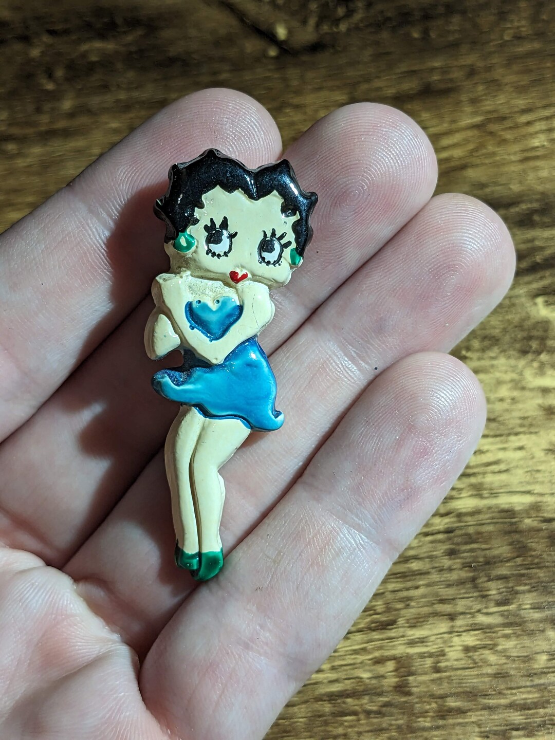 BETTY BOOP BROOCH Rare Lisa Frank Vintage Pin Jewelry Accessory, Hand ...