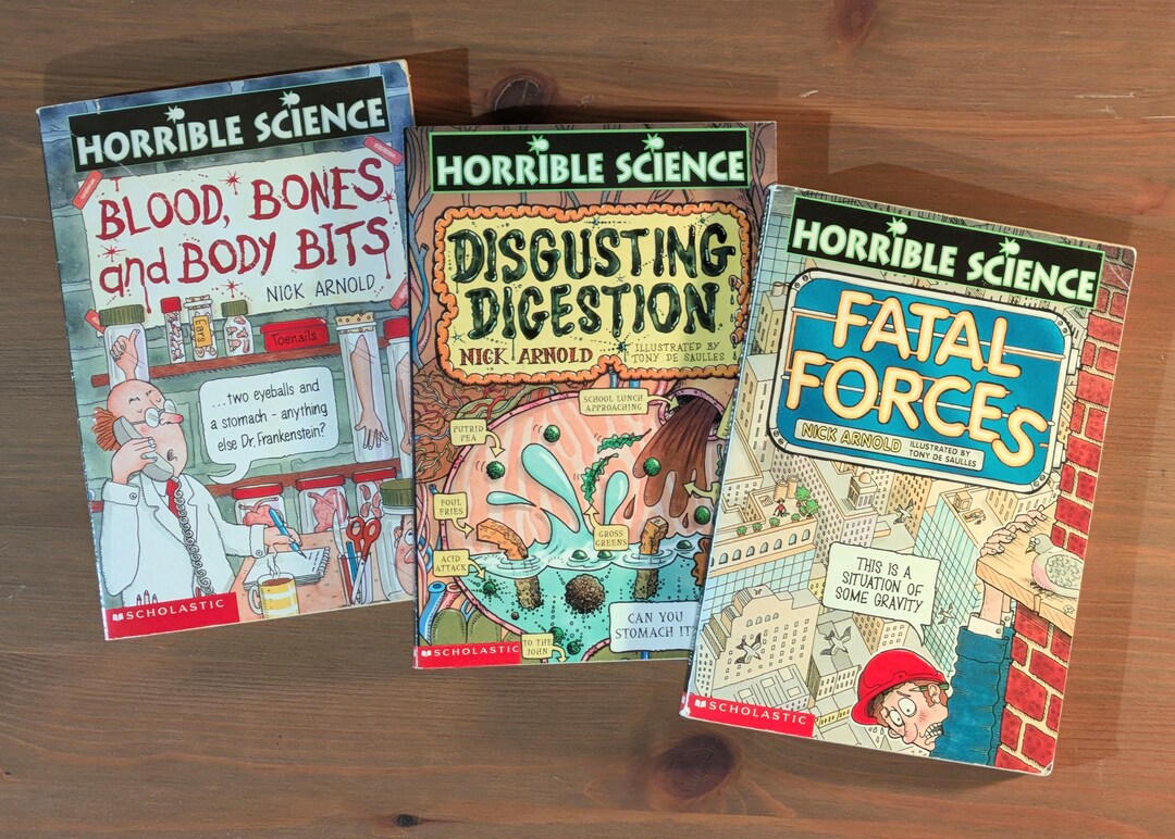 HORRIBLE SCIENCE 3-pack Book Set: Fatal Forces, Blood Bones & Body Bits ...