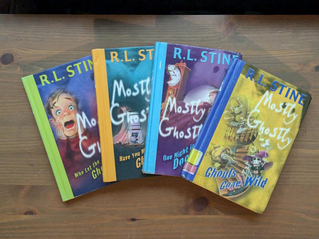 MOSTLY GHOSTLY 4pk Hardcover Gift Set 1-3,5 by R L Stine (author of ...