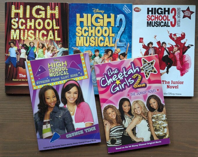 Disneys HIGH SCHOOL MUSICAL Junior Novels #1-3 Books Paperback Cheetah ...