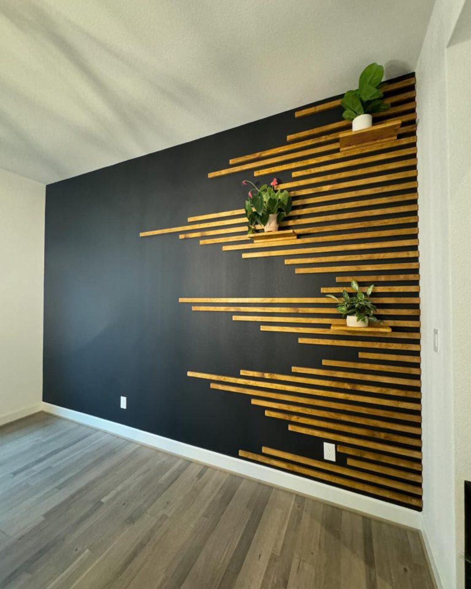 Asymmetrical Wall Slat Design: Custom Build-to-install (digital Service ...