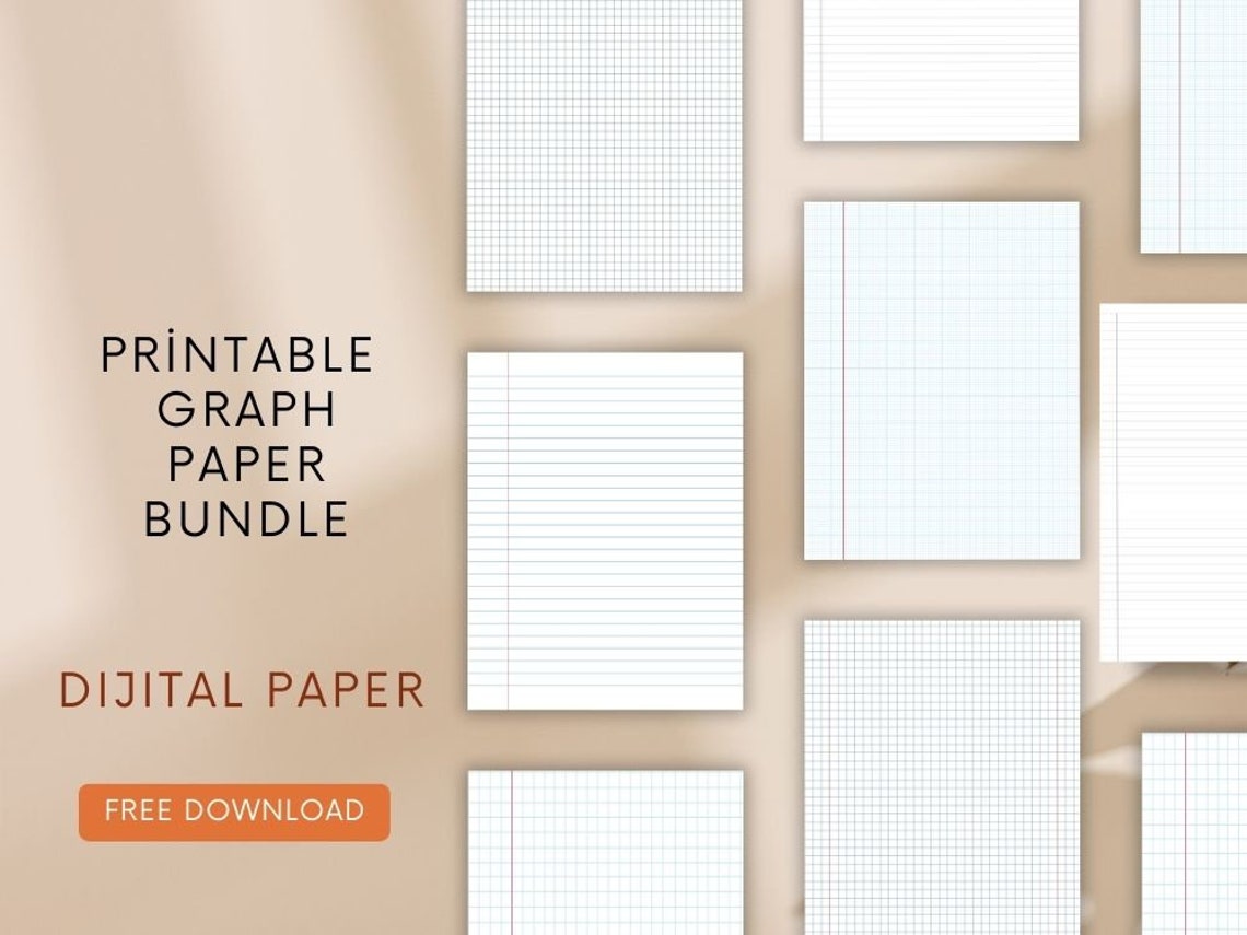 Dot Grid Paper Lined Paper Graph Paper Notebook Paper - Etsy