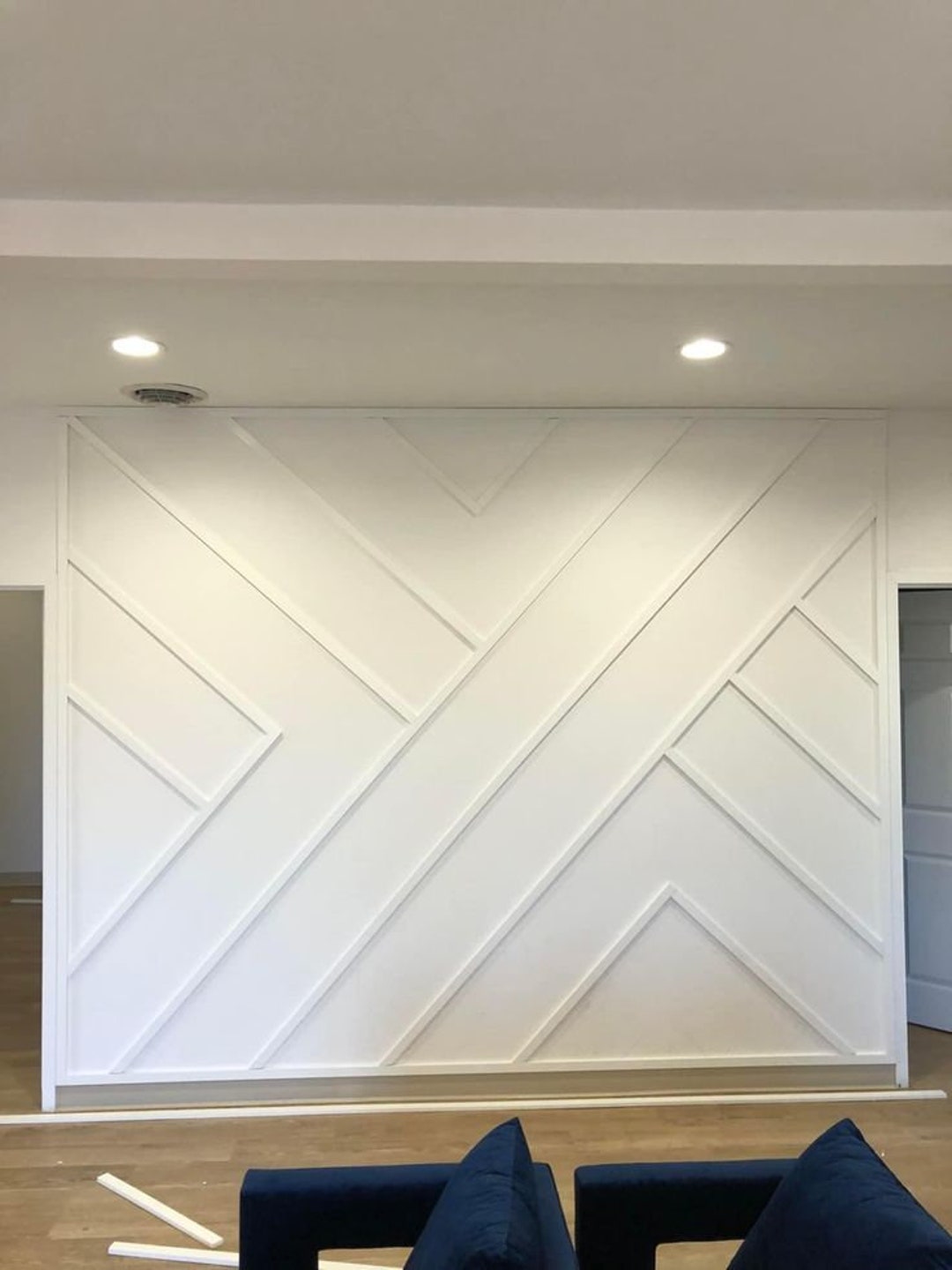 Dimensional Accent Wall-custom Amazing Wall Design, Trim Wall Design ...