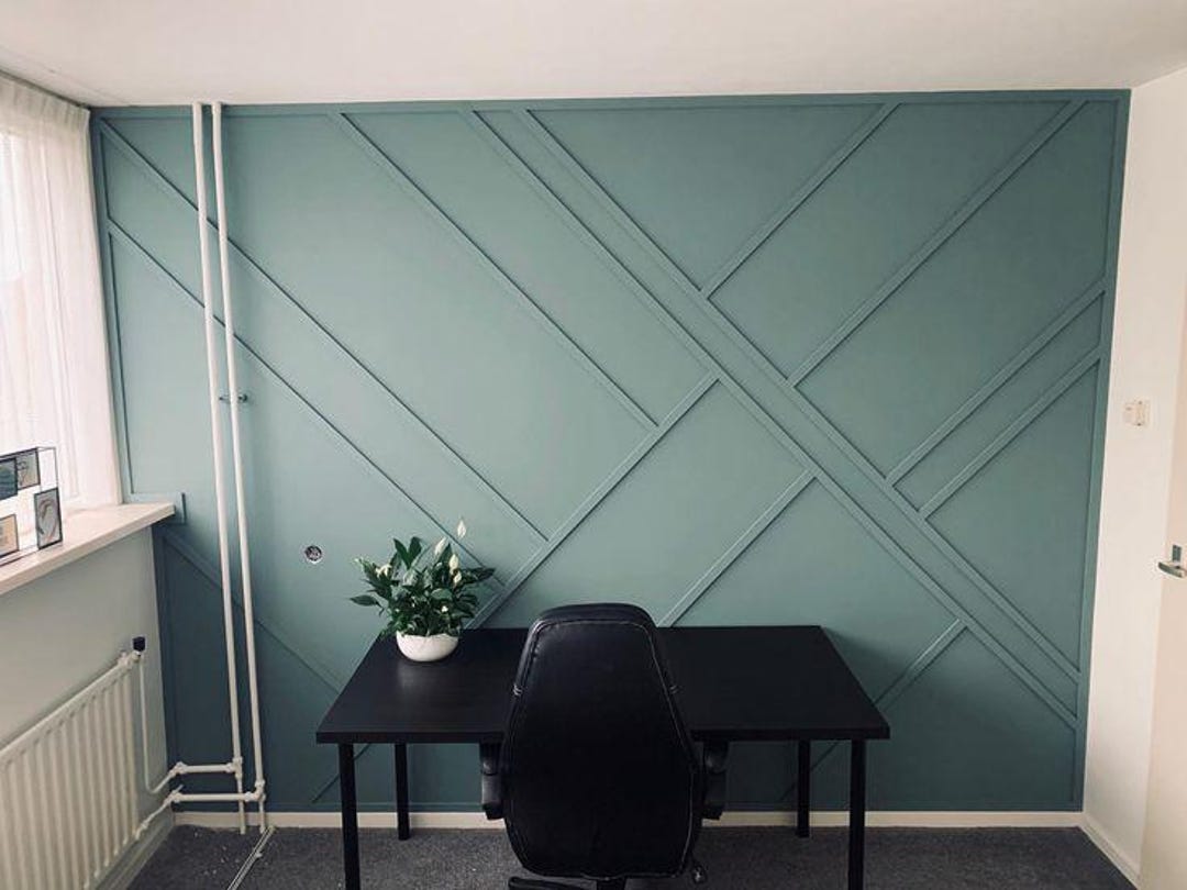 Asymmetrical Wall Molding Design: Build-to-install Project (digital ...