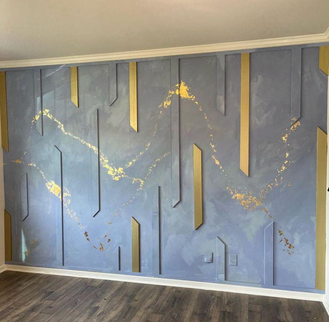 Asymmetrical Wall Molding Project Build-to-install Wall Moleding for ...