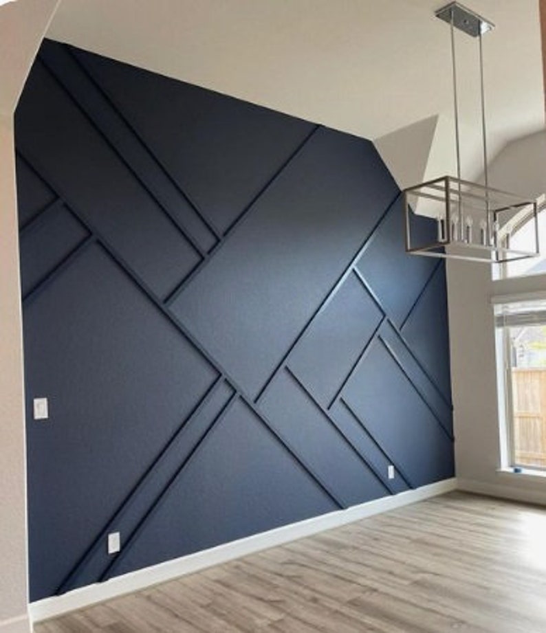 Asymmetrical Wall Molding Design: Build-to-install Project (digital ...