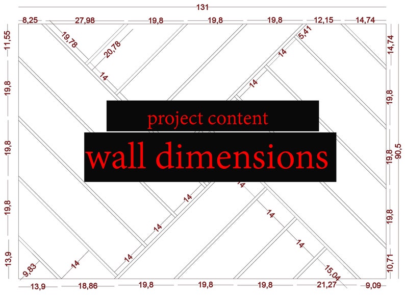 Asymmetrical Wall Molding Design: Custom Build-to-install Project - Etsy