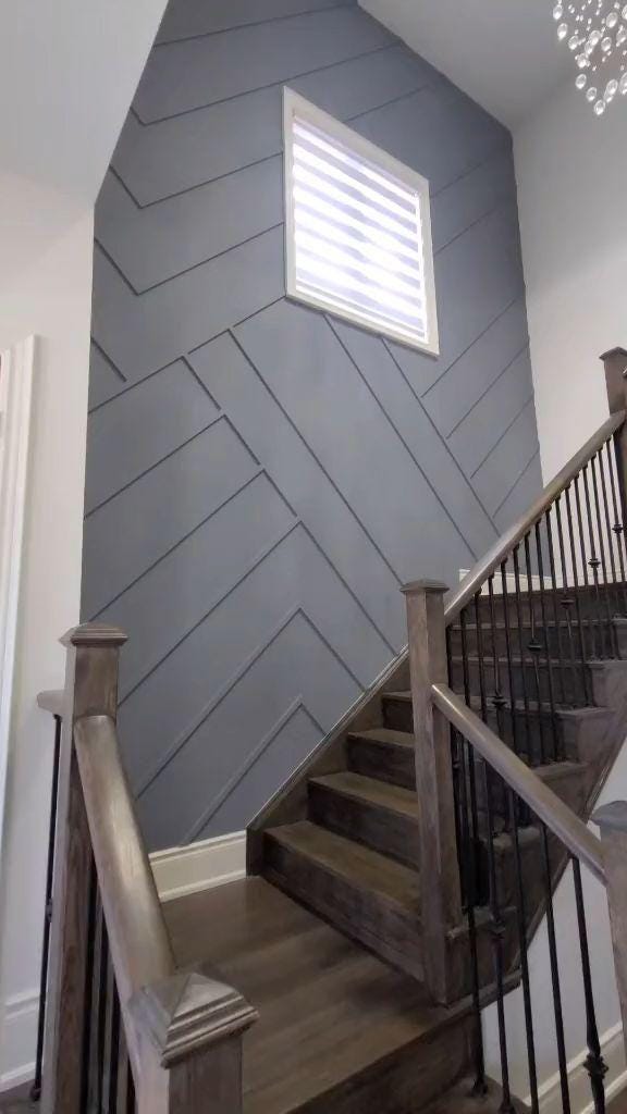 Dimensional Accent Wall-custom Amazing Wall Design, Trim Wall Design ...