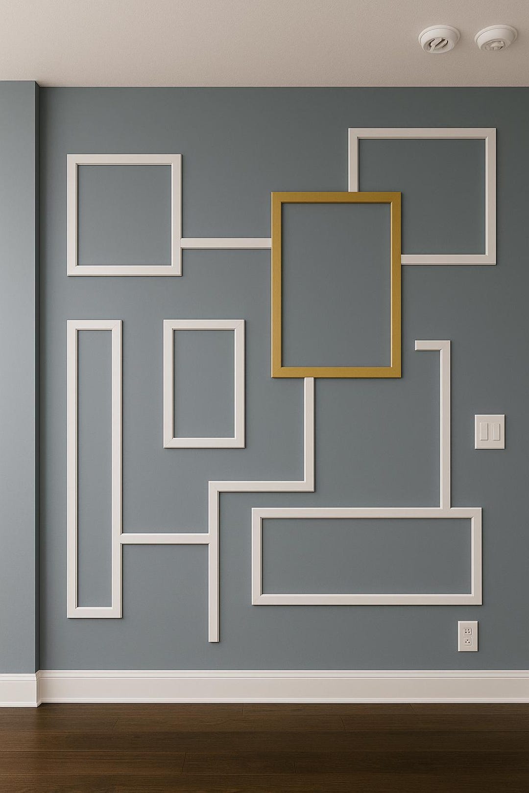 Dimensional Accent Wall-custom Amazing Wall Design, Trim Wall Design ...