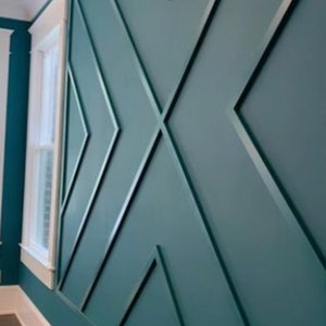 Asymmetrical Wall Molding Project: Build-to-install Wall Accents ...