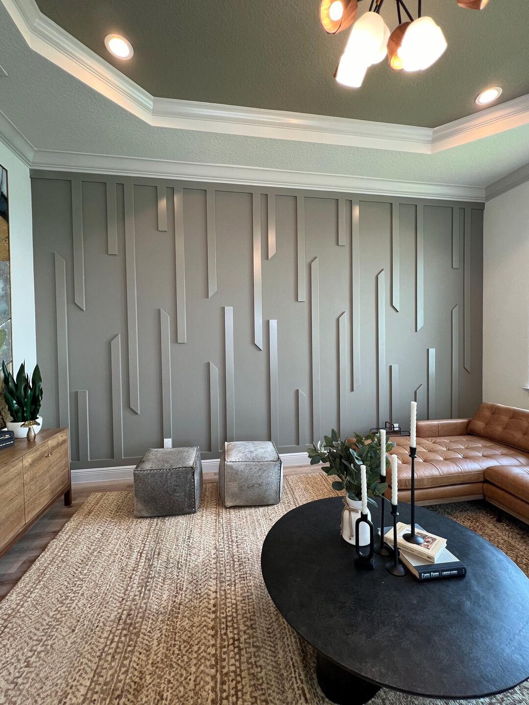 Dimensional Accent Wall-custom Amazing Wall Design, Trim Wall Design ...