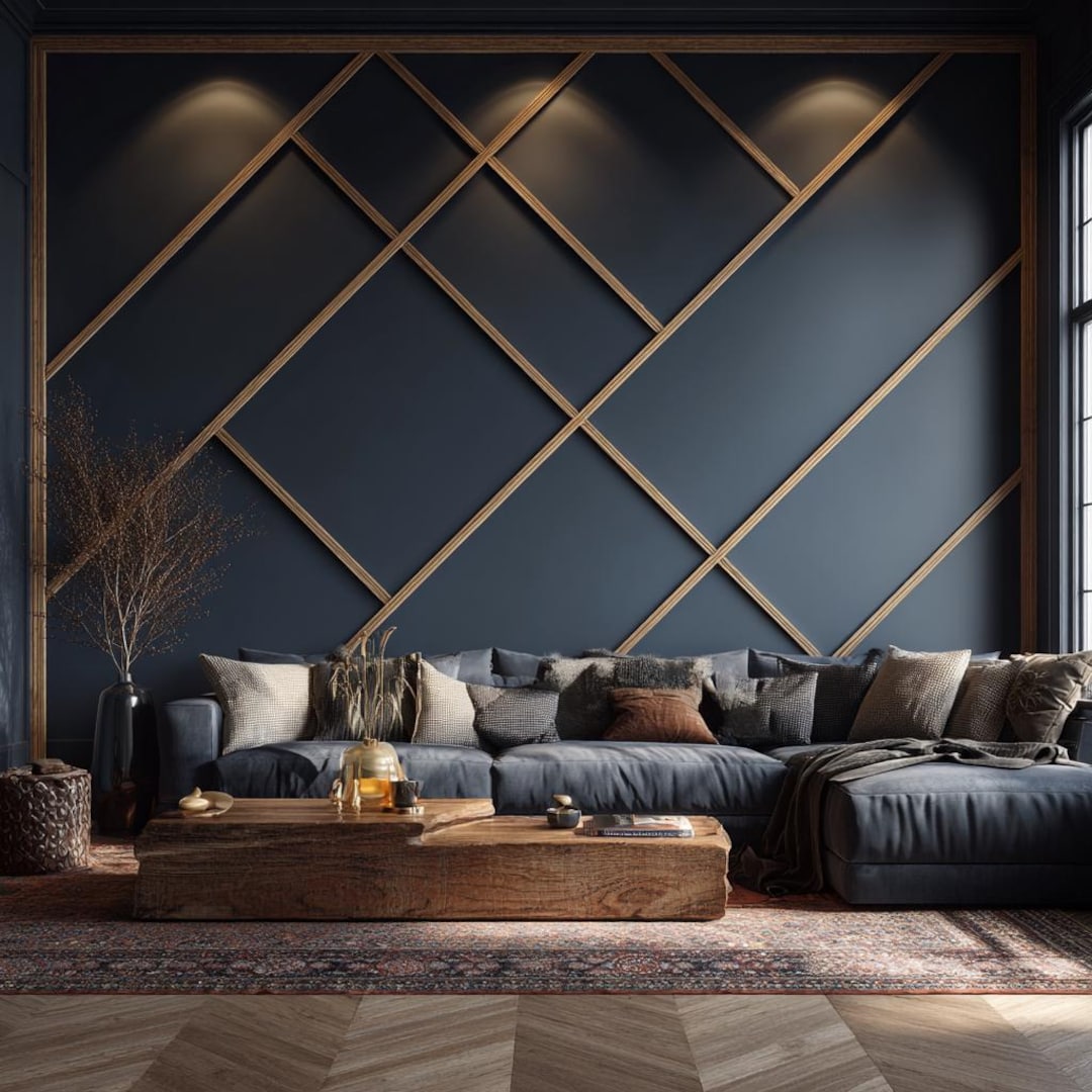 Dimensional Accent Wall-custom Amazing Wall Design, Trim Wall Design ...