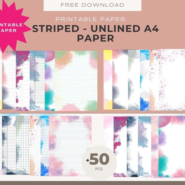 A4 Digital Paper - Etsy
