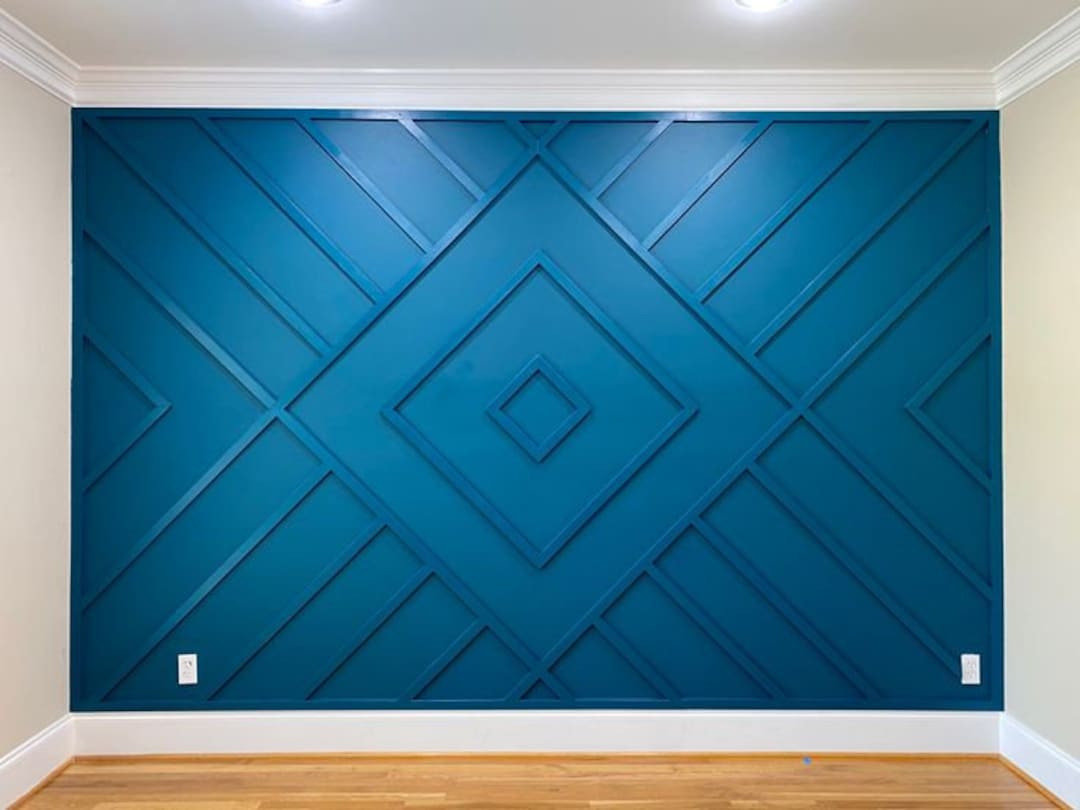 Asymmetrical Wall Molding Project Build-to-install Wall Molding for ...