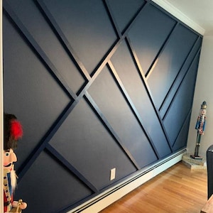 Asymmetrical Wall Molding Project Build-to-install Wall Molding for ...