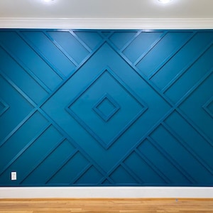 Asymmetrical Wall Molding Project Build-to-install Wall Molding for ...